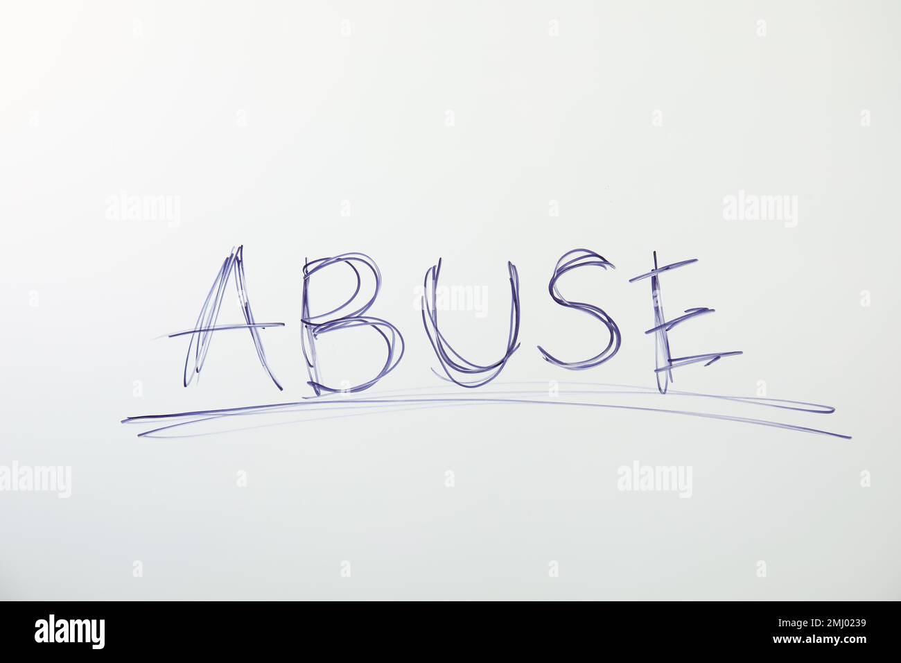 Word ABUSE on white background. Domestic violence awareness Stock Photo ...