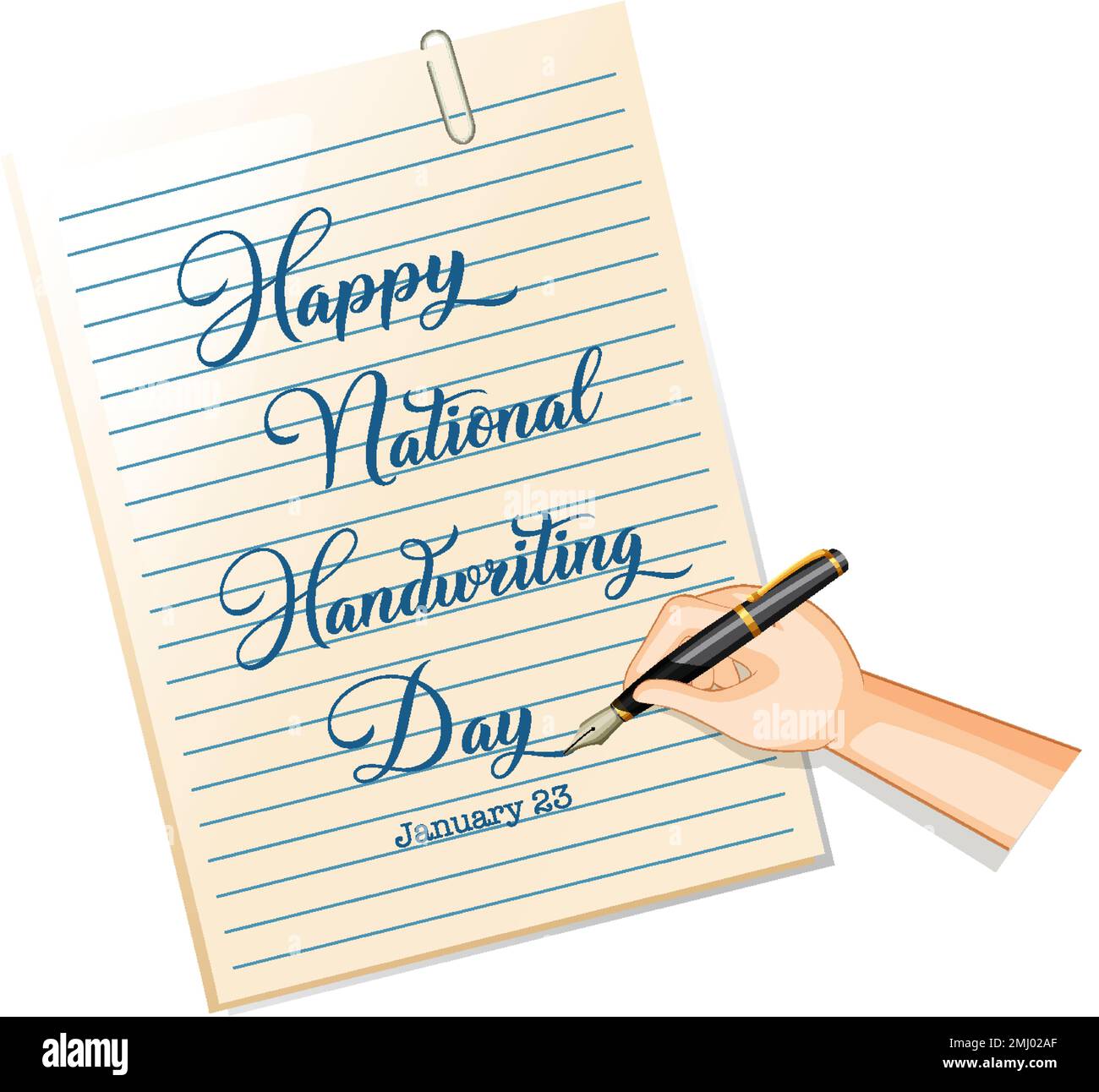 National Handwriting Day Banner Design illustration Stock Vector Image ...