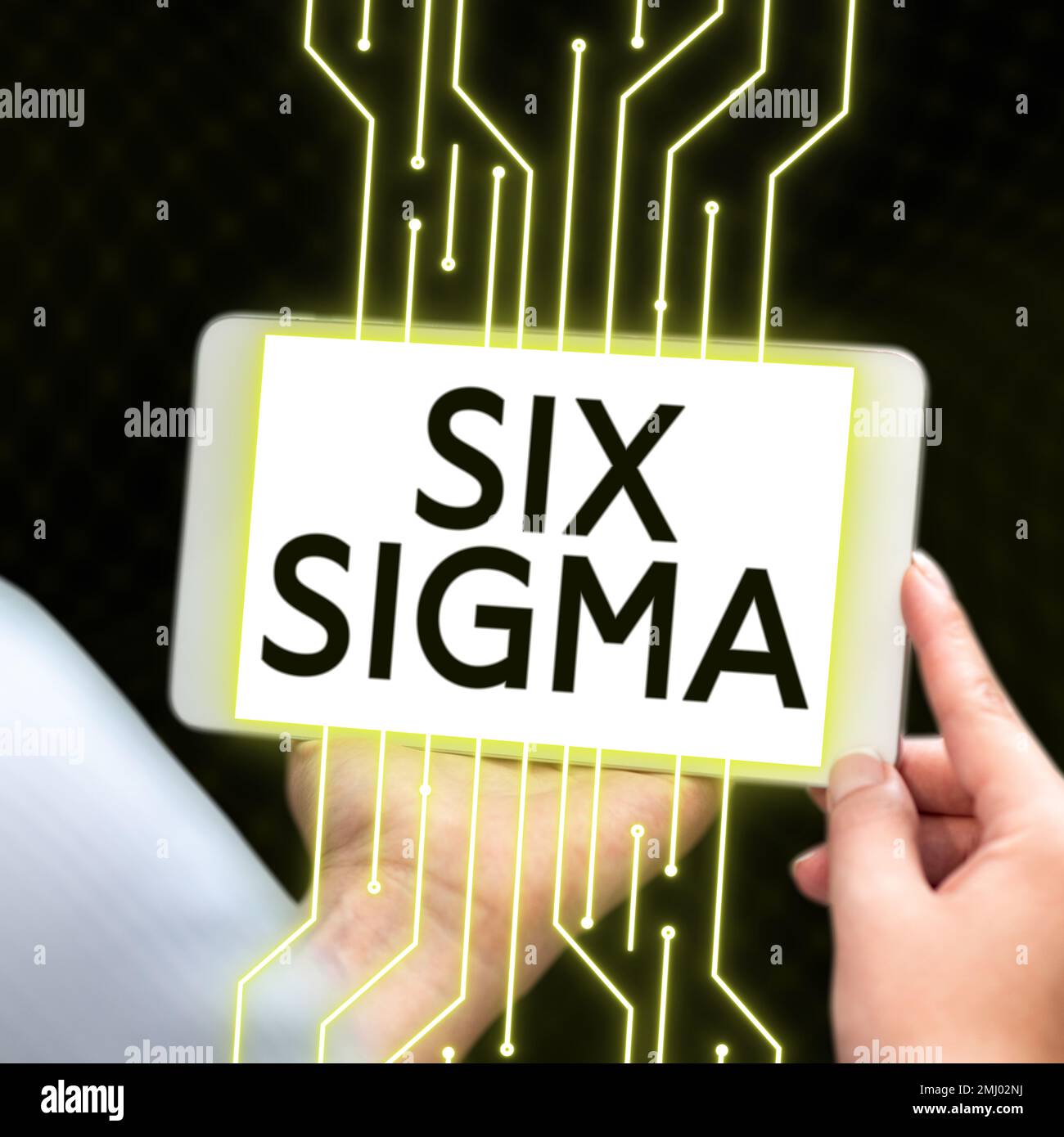 Inspiration showing sign Six Sigma. Internet Concept management ...