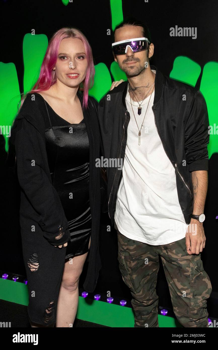 Mery Racauchi, left, and Ringo Merea attend Hulu's "Huluween ...