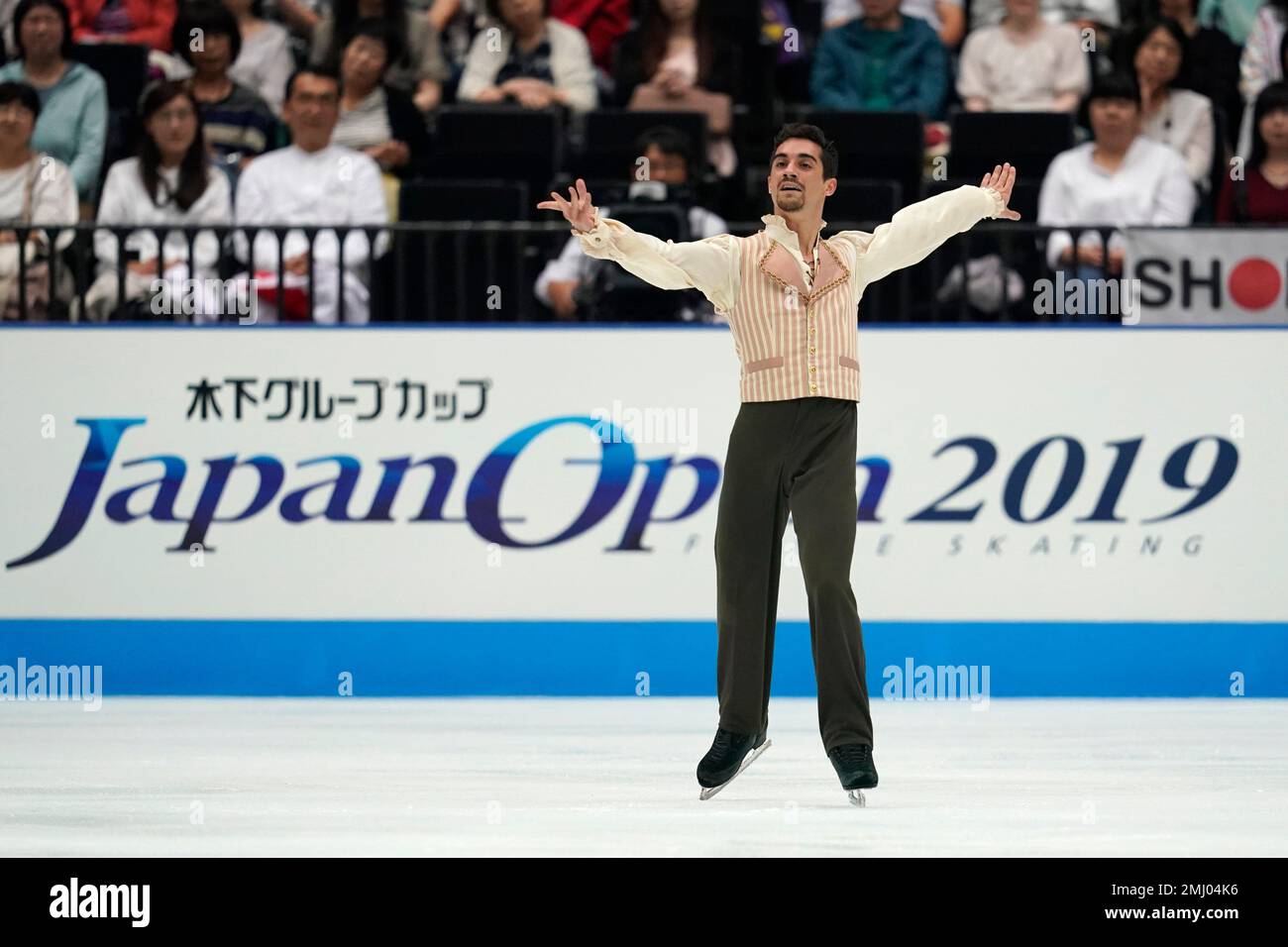 Javier Fernandez of Spain performs his men's free skating routine ...