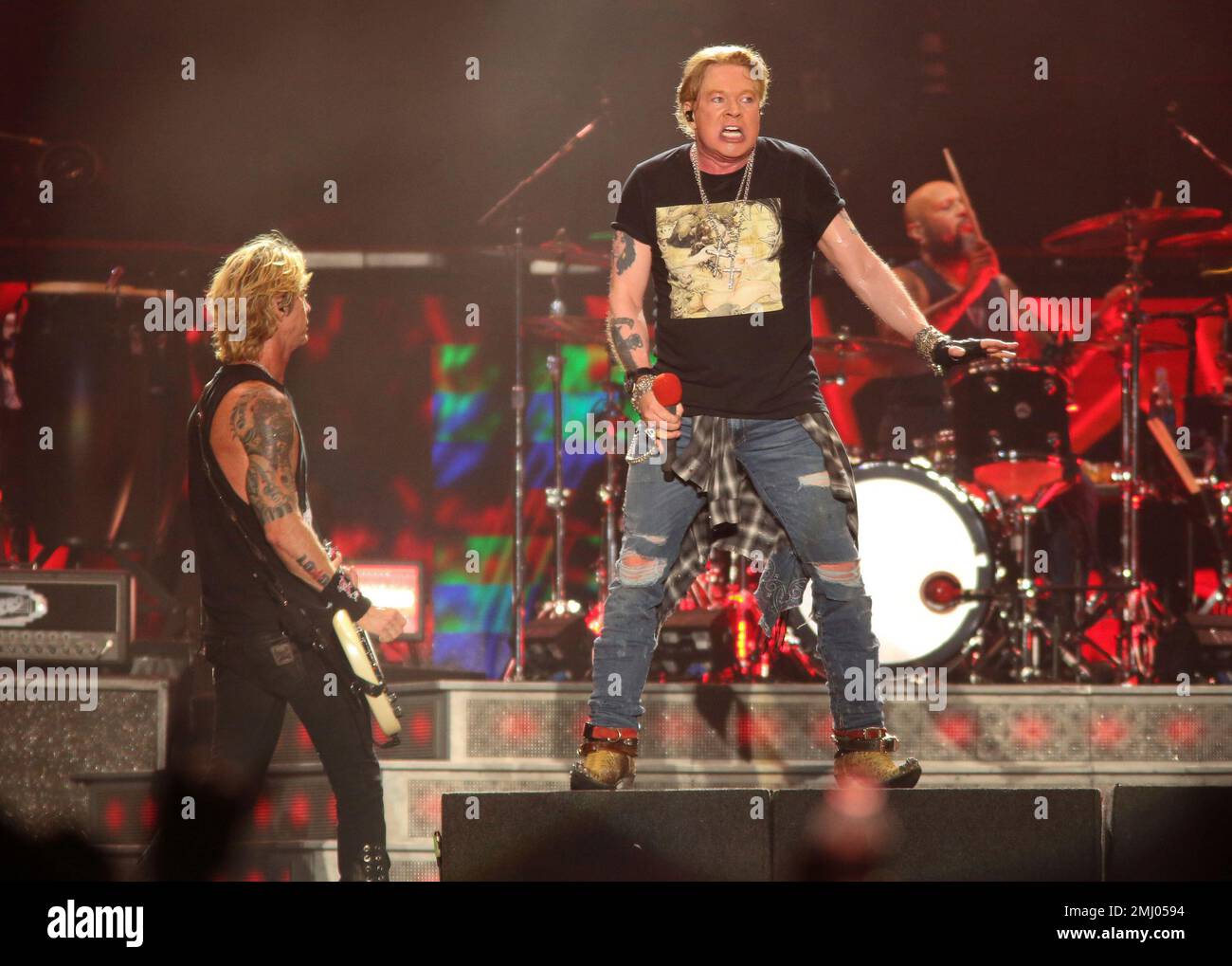 Guns N' Roses' Axl Rose performs on the first weekend of the Austin ...