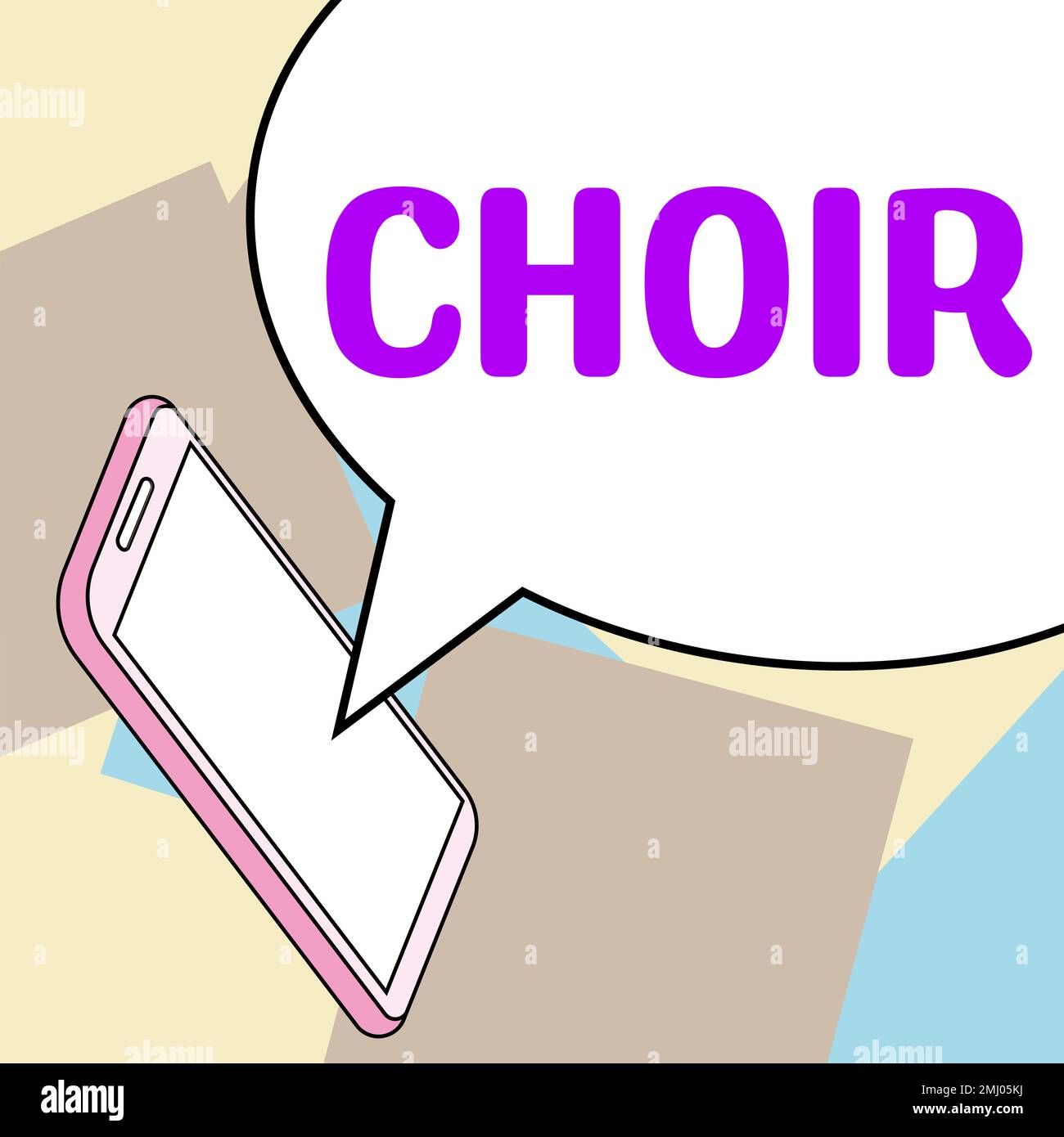 Hand writing sign Choir. Word for a group organized to perform ensemble ...