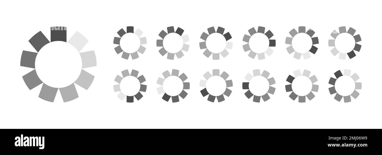 Circular Loading Buffering Icons Vector Stock Vector Image & Art - Alamy