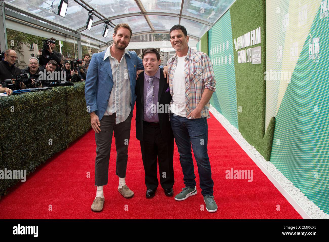 Tyler Nilson, from left to right, Zack Gottsagen, Michael Schwartz ...