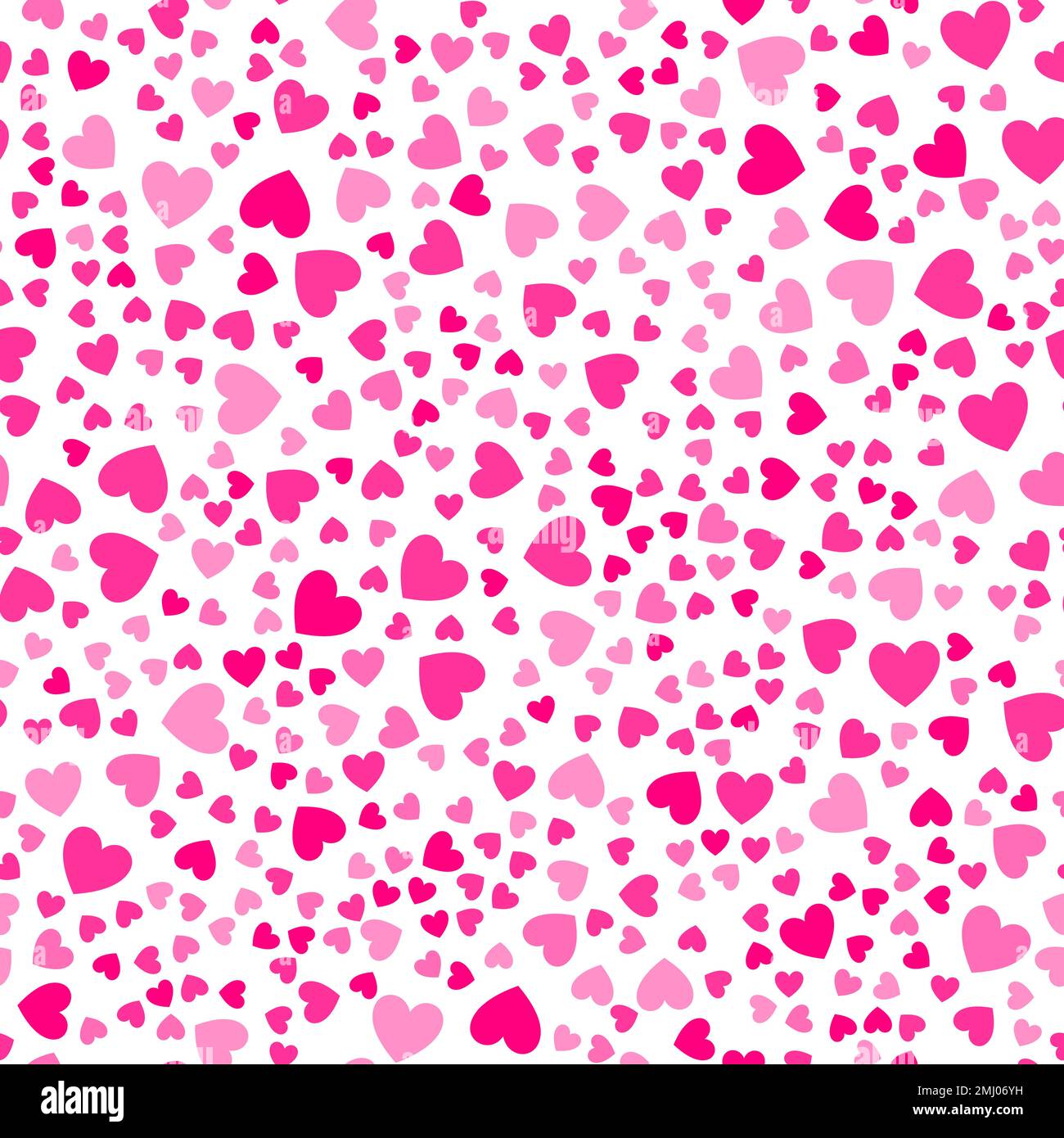 Cute little hearts in seamless pattern. Small heart shapes in different ...