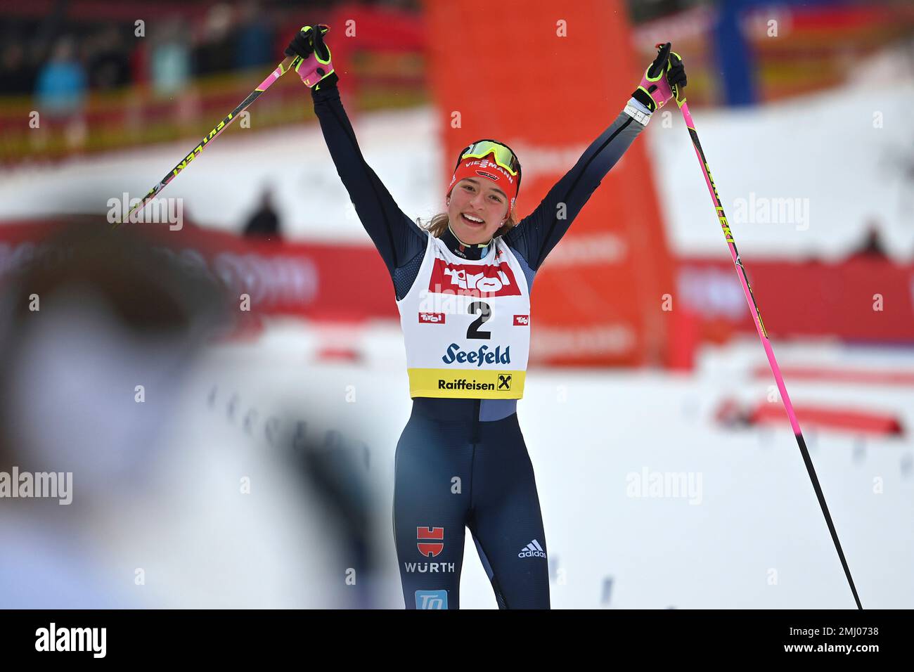Nathalie ARMBRUSTER (GER), 2nd place, jubilation, joy, enthusiasm ...