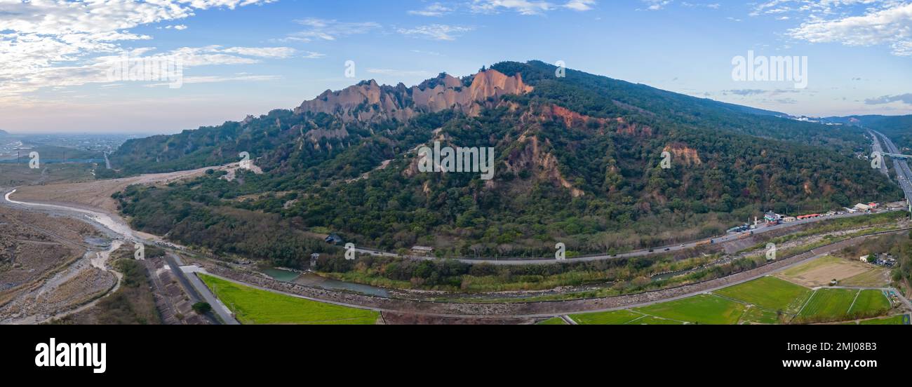 Aerial view of the Huoyan Shan at Taiwan Stock Photo - Alamy