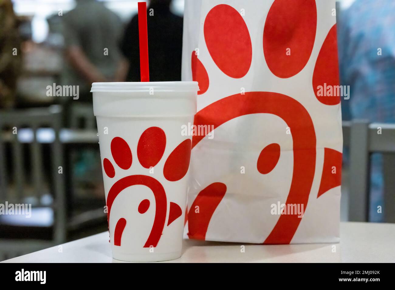 Chick-fil-A food and drink mobile takeout order inside the Chick-fil-A ...