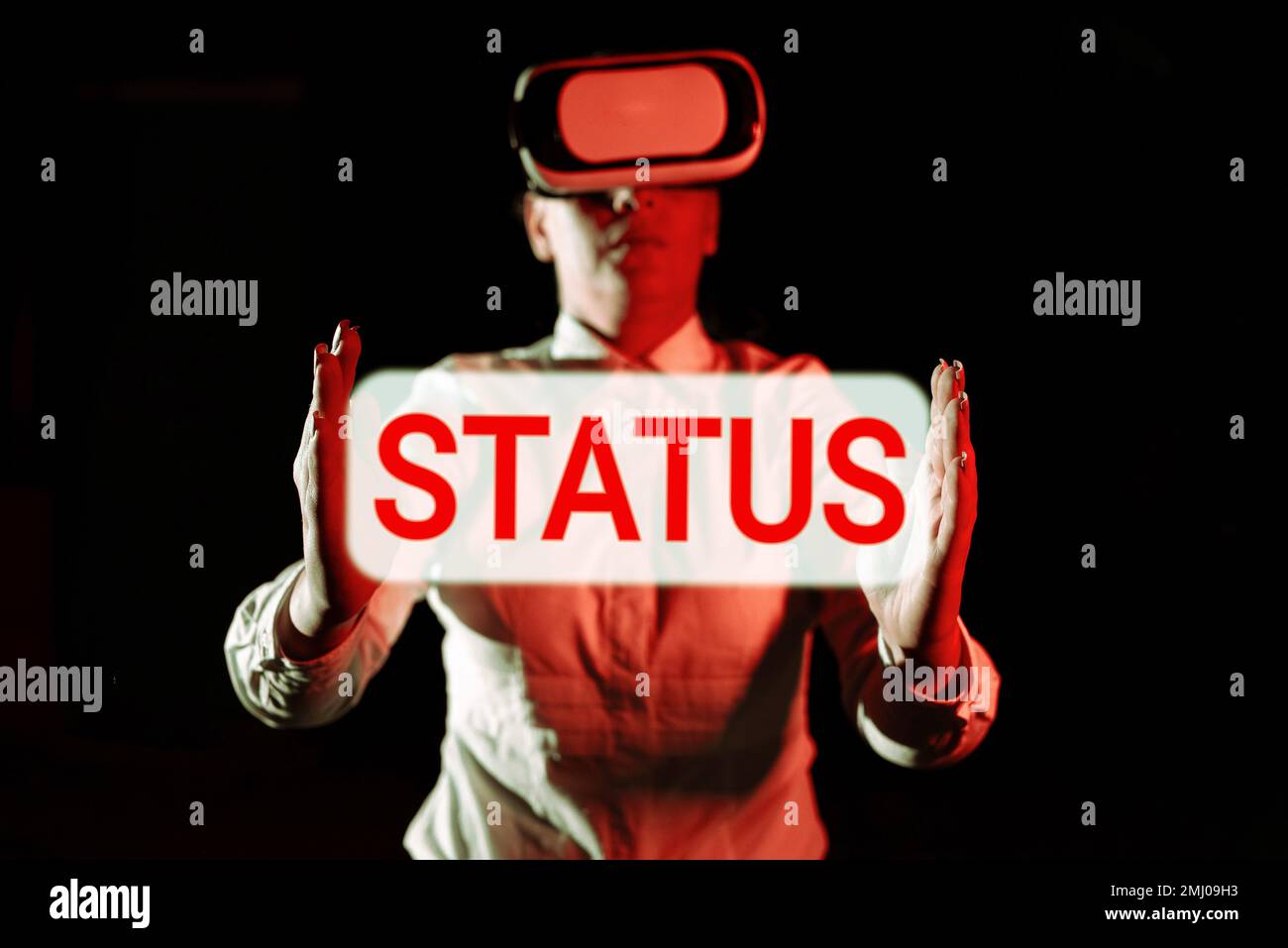 Sign displaying Status. Business showcase situation at a particular ...