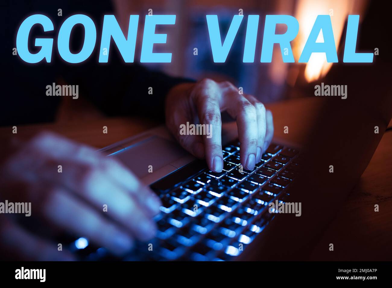 Handwriting text Gone Viral. Internet Concept link that spreads rapidly ...