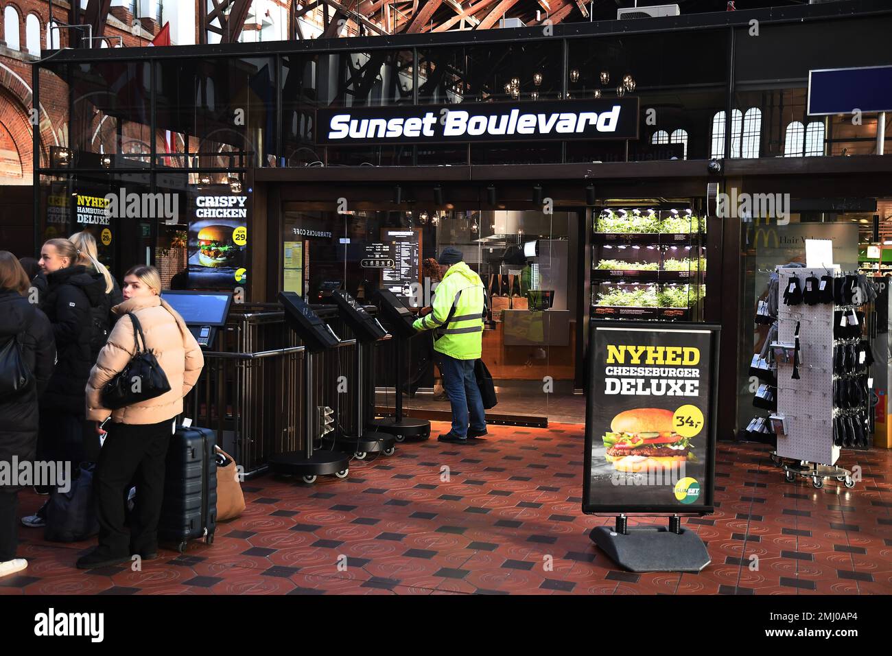 Copenhagen/Denmark/27 January 2023/Sunset Boulevard fast food chain in ...
