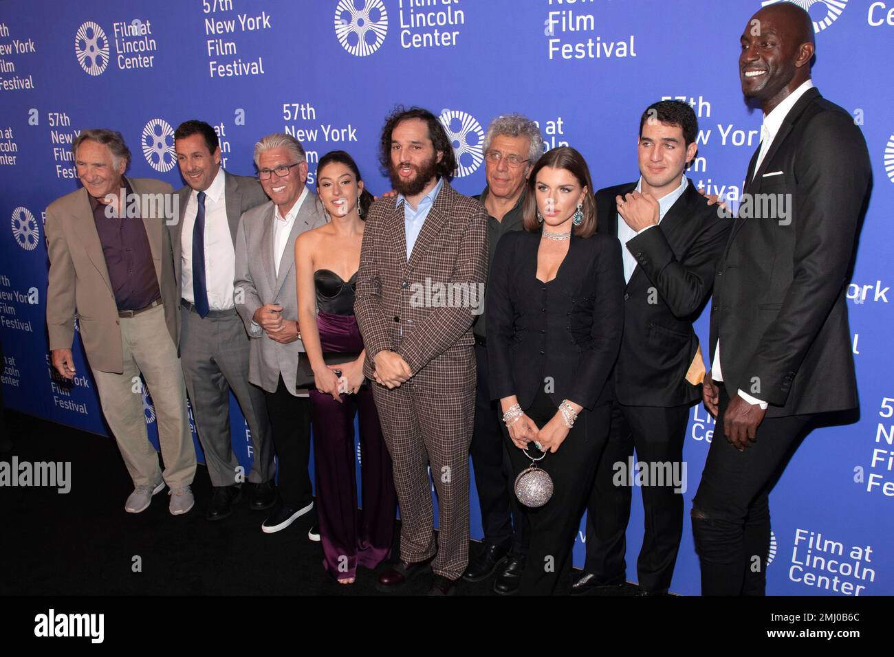Actors Judd Hirsch, from left, Adam Sandler, Mike Francesa, Noa Fisher ...