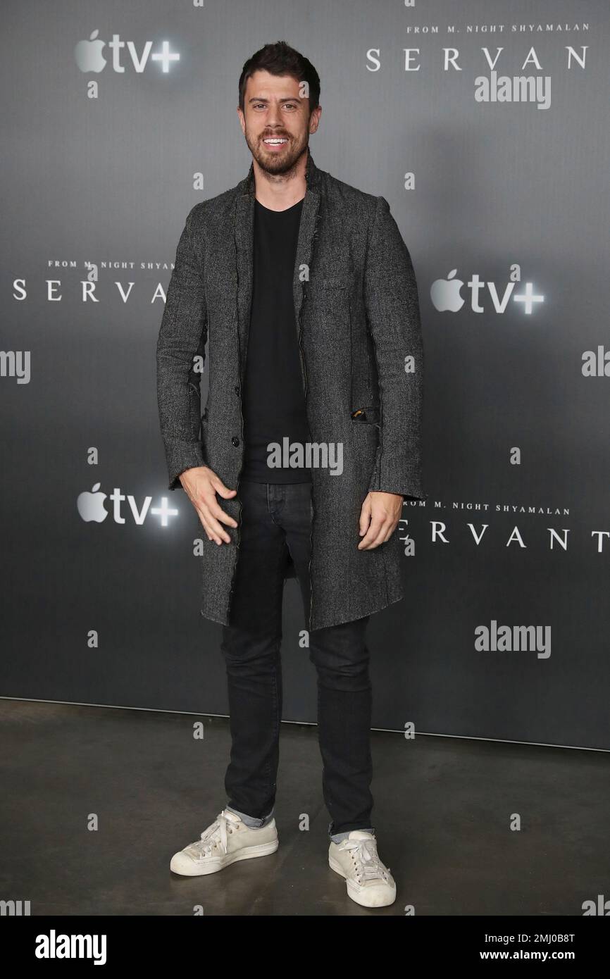 Toby Kebbell poses for a photo before the "A Night with M. Night ...