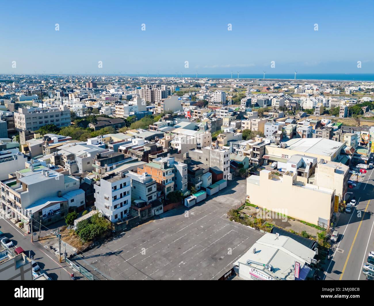 Aerial view of the landscape of Yuanli area at Taiwan Stock Photo - Alamy