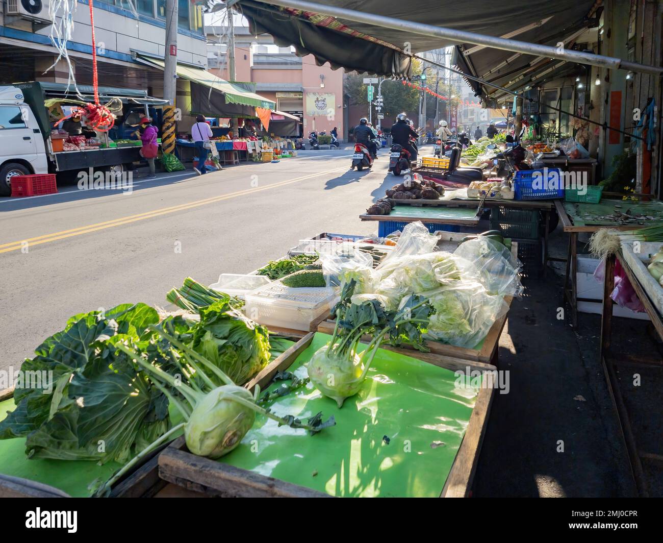 Taiwan, DEC 24 2022 - Sunny view of the Dajia market Stock Photo - Alamy