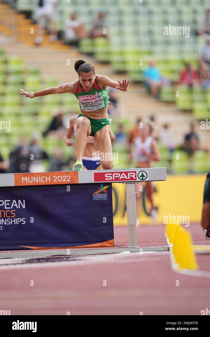 Lili Anna VINDICS-TÓTH participating in the 3000m steeplechase of the European Athletics ...