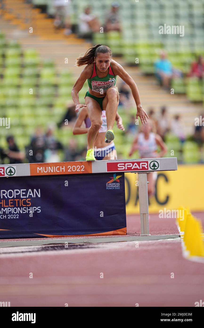 Lili Anna VINDICS-TÓTH participating in the 3000m steeplechase of the European Athletics ...