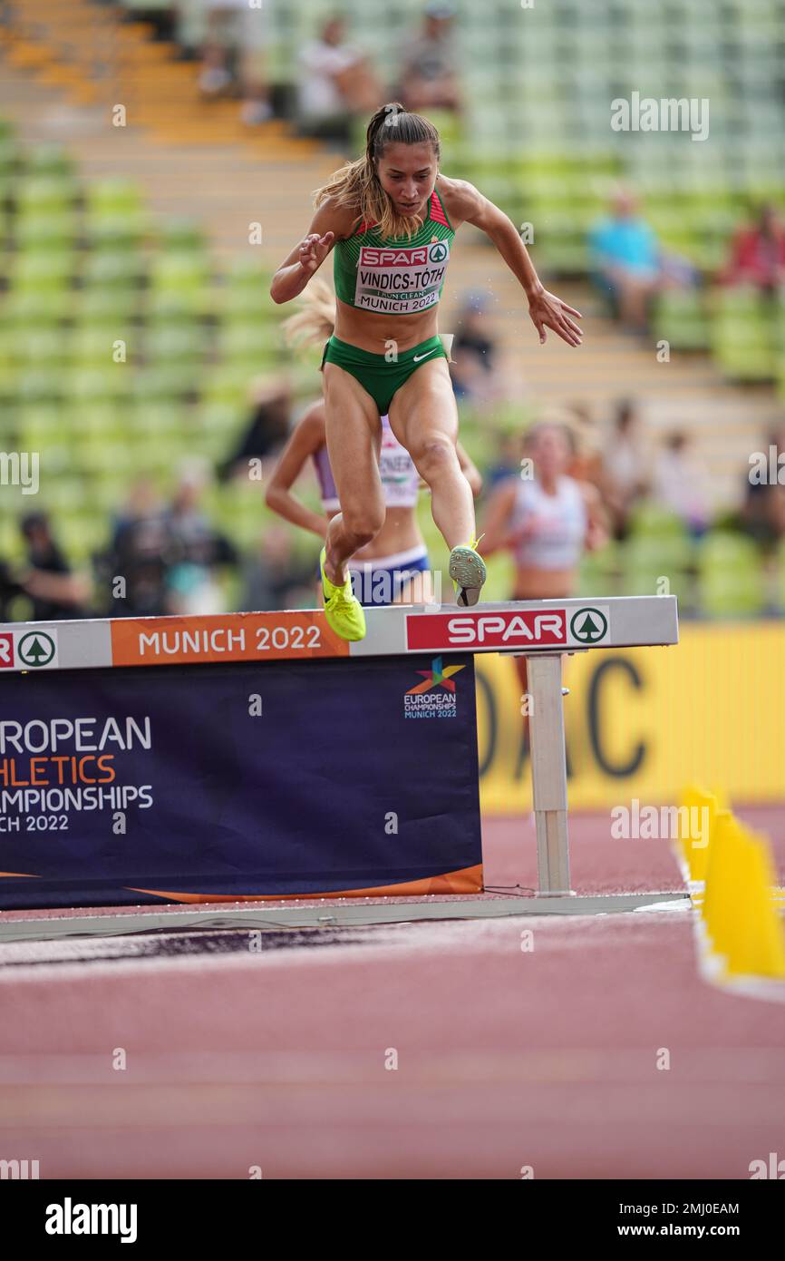 Lili Anna VINDICS-TÓTH participating in the 3000m steeplechase of the ...