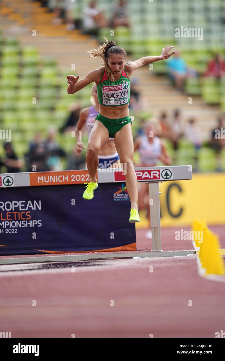 Lili Anna VINDICS-TÓTH participating in the 3000m steeplechase of the ...