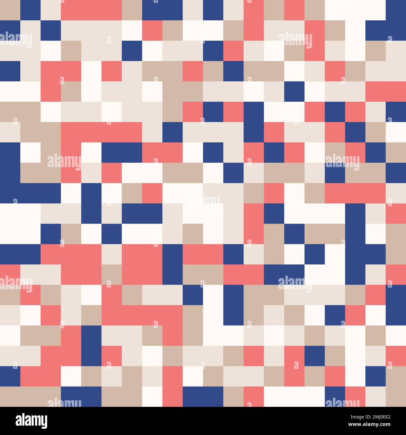 Abstract geometric background, random coloring. Seamless vector pattern ...