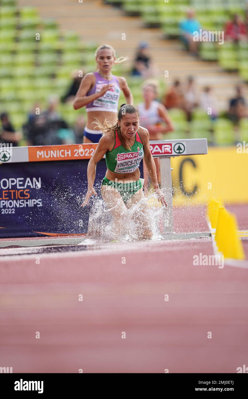 Lili Anna VINDICS-TÓTH participating in the 3000m steeplechase of the European Athletics ...