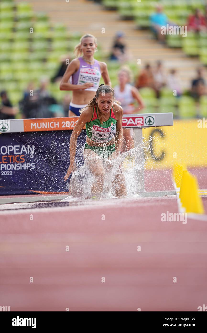 Lili Anna VINDICS-TÓTH participating in the 3000m steeplechase of the European Athletics ...