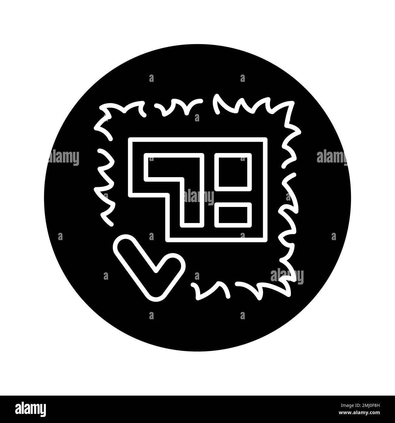 Land plot black line icon. Building construction. Pictogram for web ...