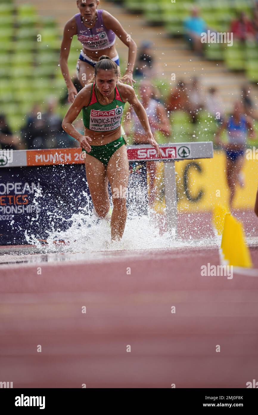 Lili Anna VINDICS-TÓTH participating in the 3000m steeplechase of the ...