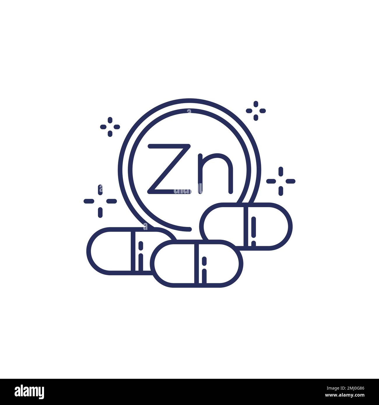 Zinc supplement isolated Stock Vector Images - Alamy