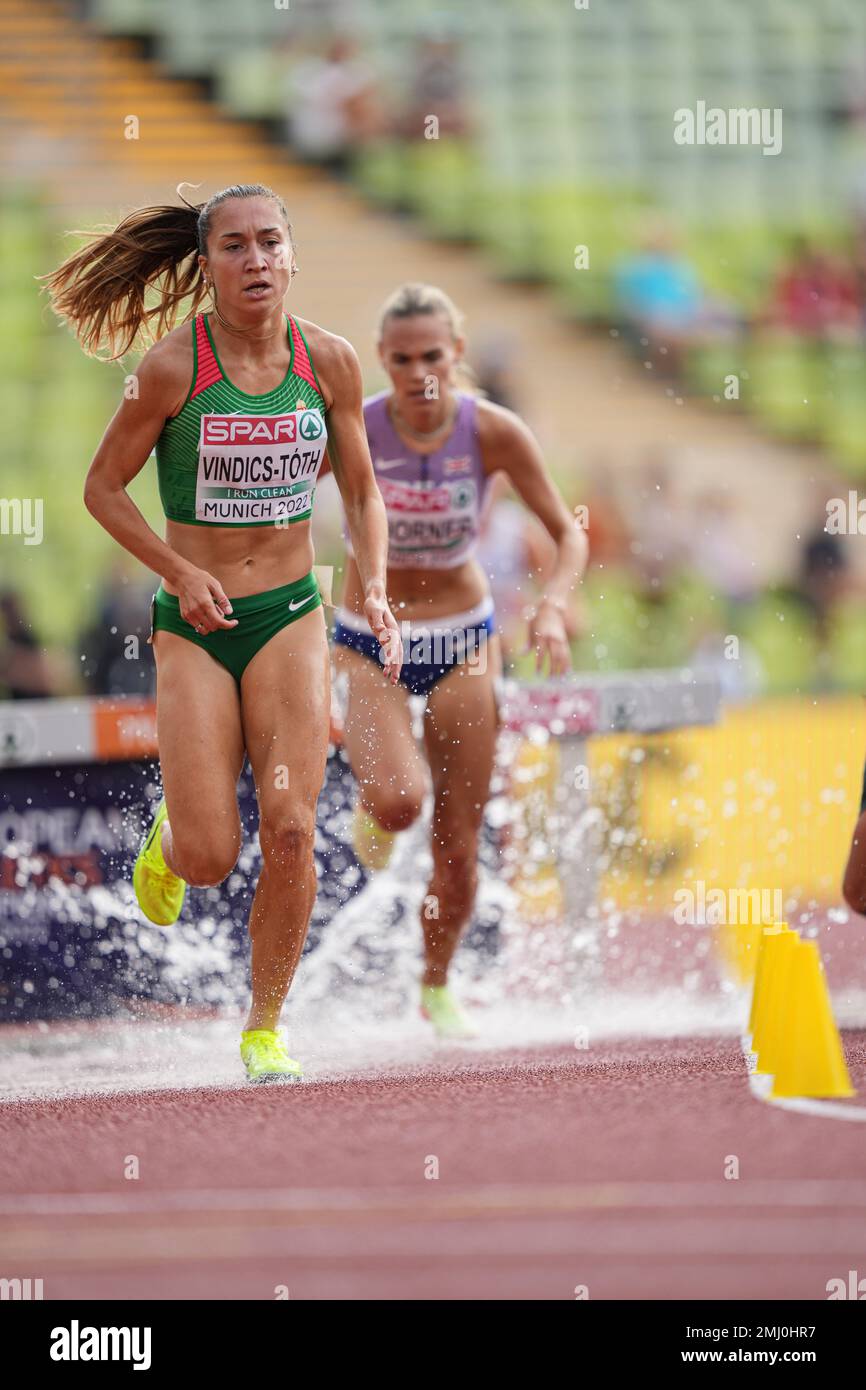Lili Anna VINDICS-TÓTH participating in the 3000m steeplechase of the European Athletics ...