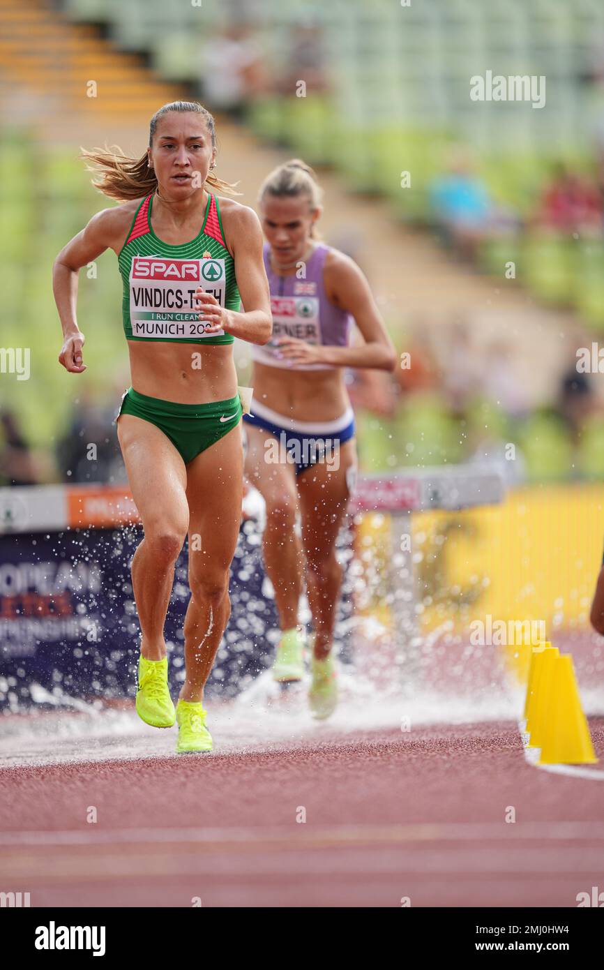 Lili Anna VINDICS-TÓTH participating in the 3000m steeplechase of the European Athletics ...