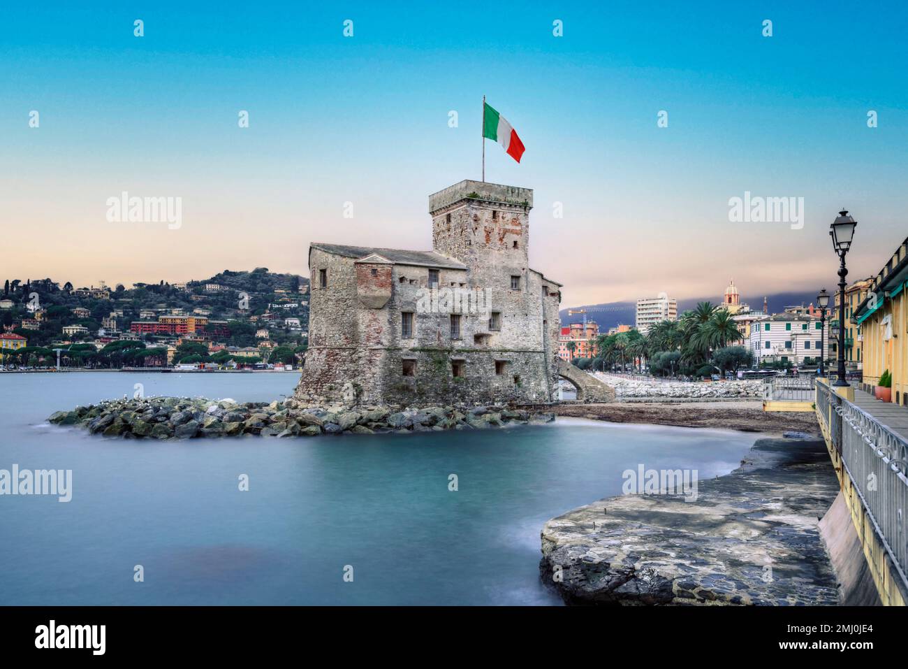 Old town of rapallo at the ligurian coast hi-res stock photography and images - Alamy