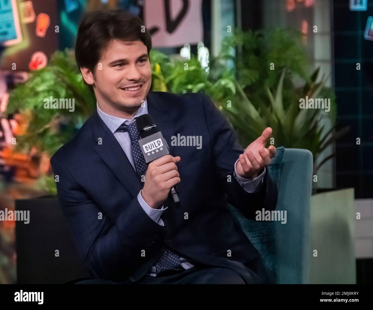 Jason Ritter participates in the BUILD Speaker Series to discuss the ...