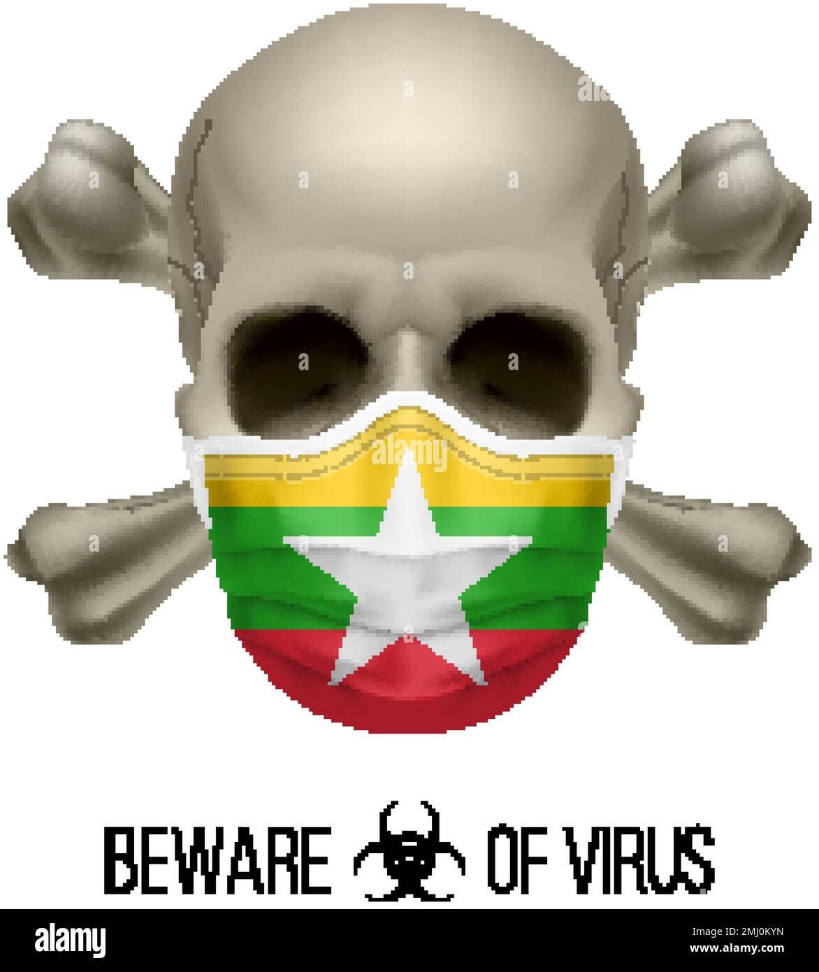 Myanmar coronavirus mask Stock Vector Images - Alamy