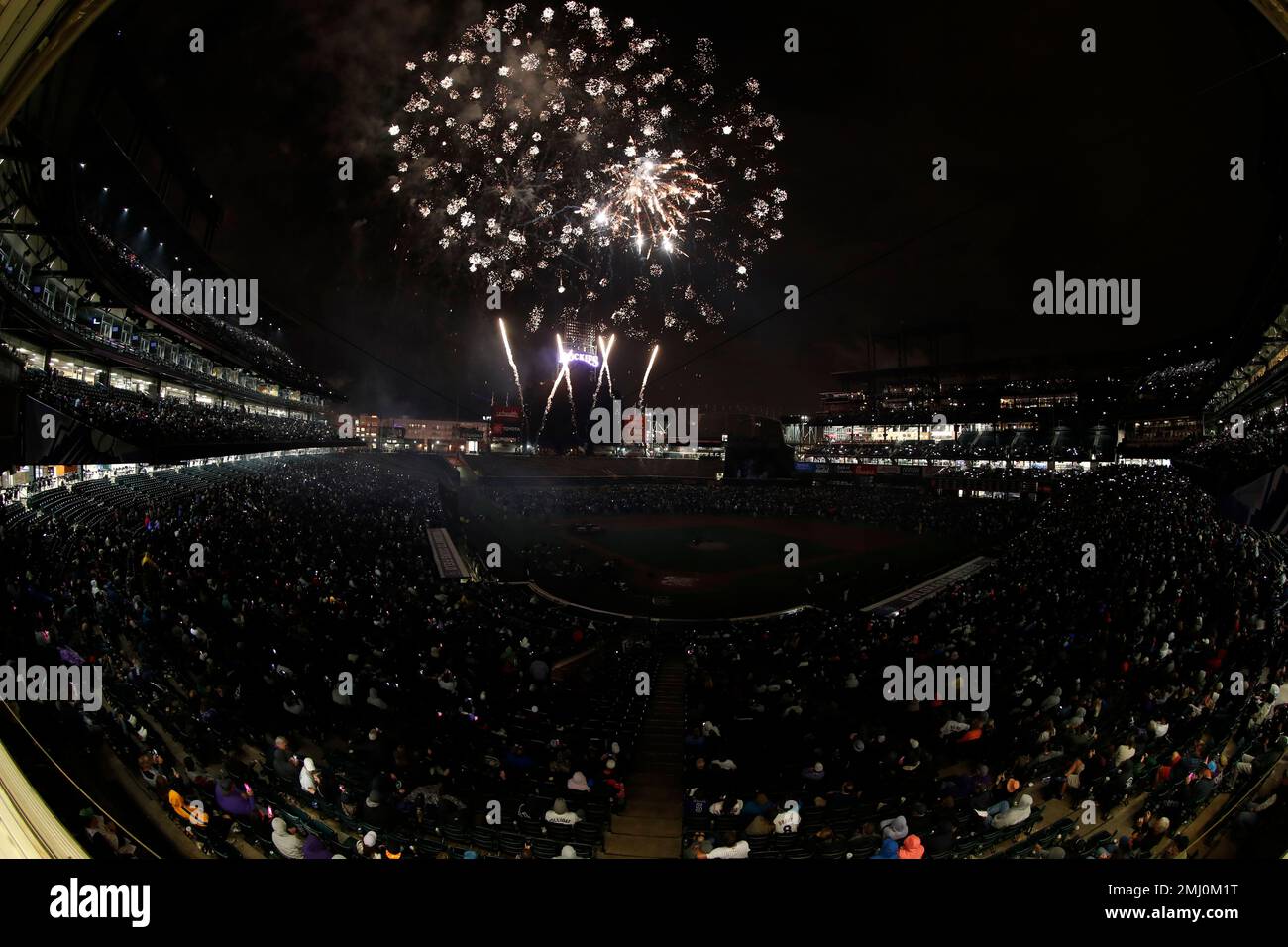 Fireworks explode over Coors Field as part of fan appreciation weekend ...