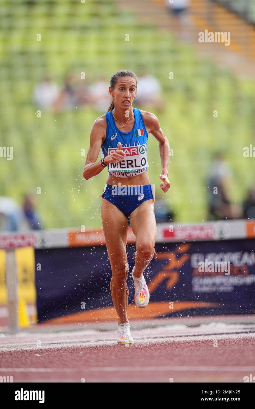 Martina MERLO participating in the 3000m steeplechase of the European ...