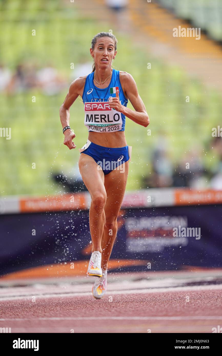 Martina MERLO participating in the 3000m steeplechase of the European ...