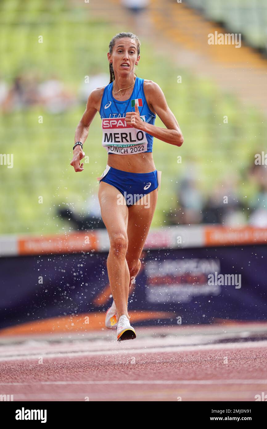 Martina MERLO participating in the 3000m steeplechase of the European ...