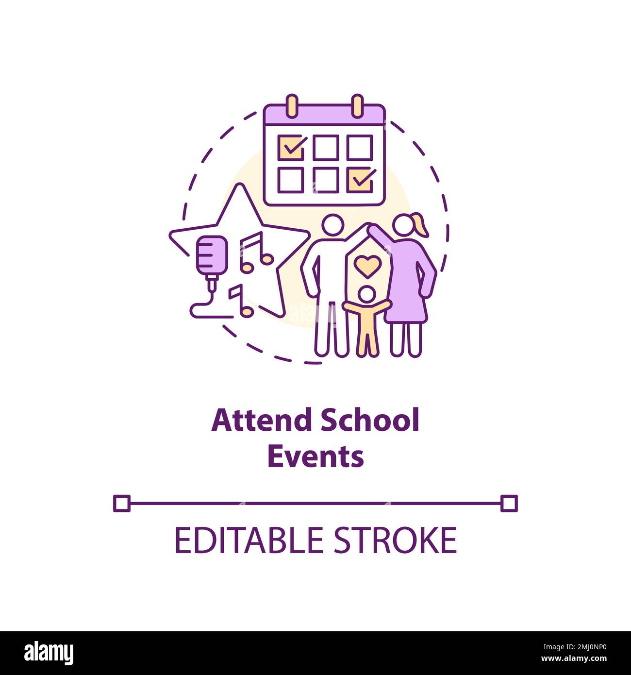 His family attend Stock Vector Images - Alamy