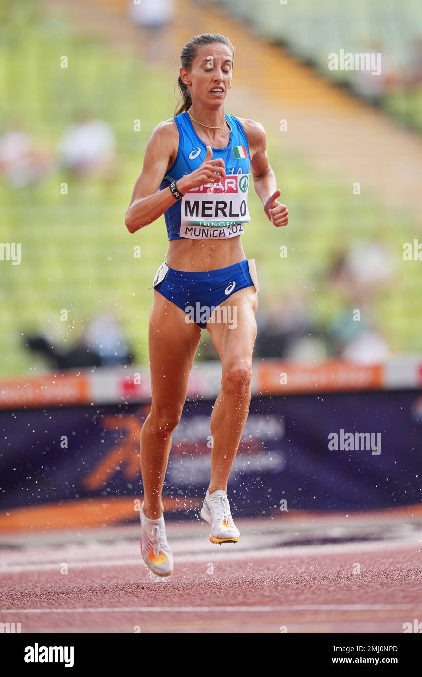 Martina MERLO participating in the 3000m steeplechase of the European ...