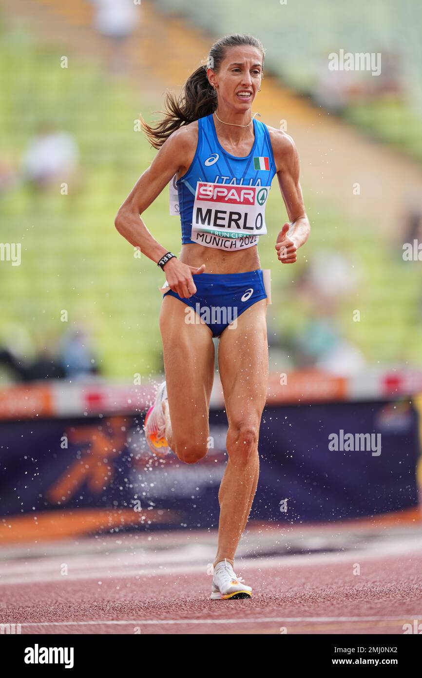 Martina MERLO participating in the 3000m steeplechase of the European ...