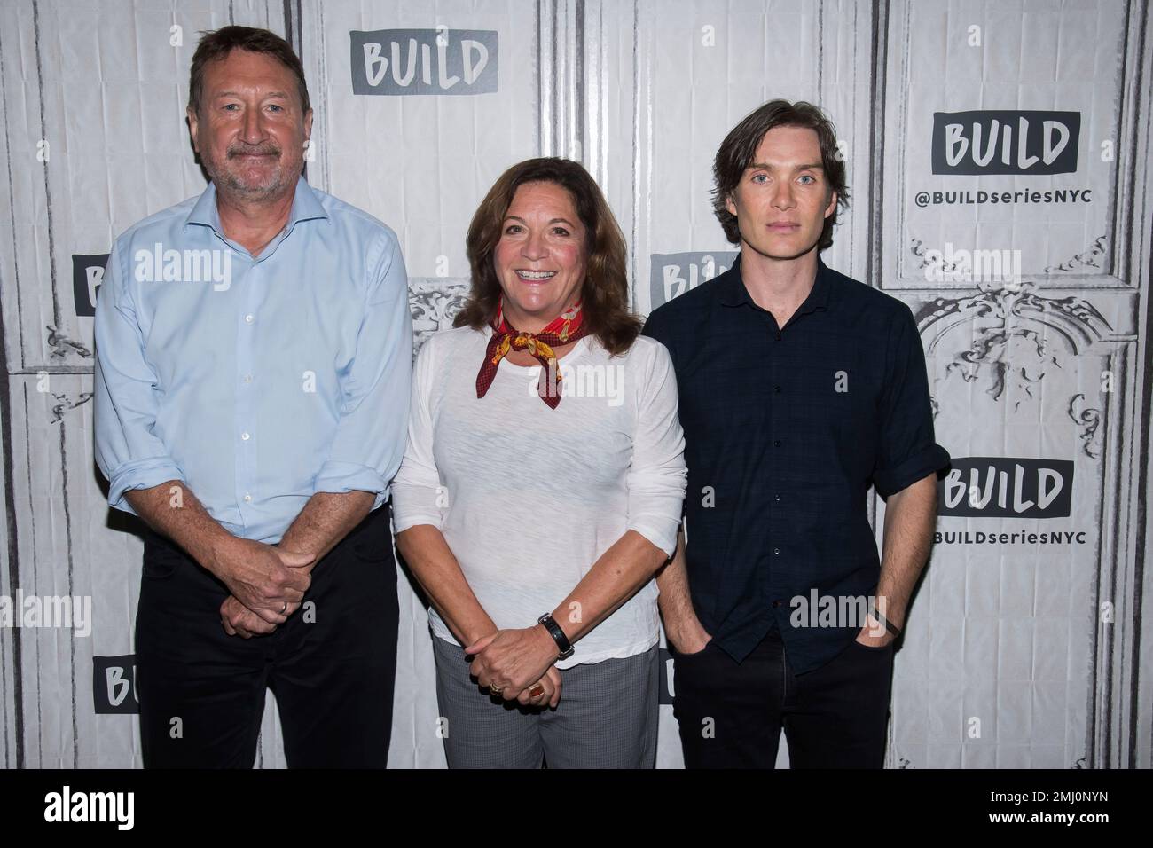 Steven Knight, left, Caryn Mandabach and Cillian Murphy participate in ...