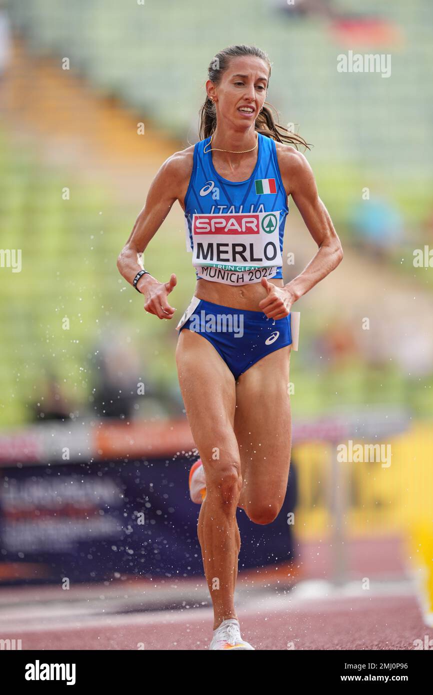 Martina MERLO participating in the 3000m steeplechase of the European ...