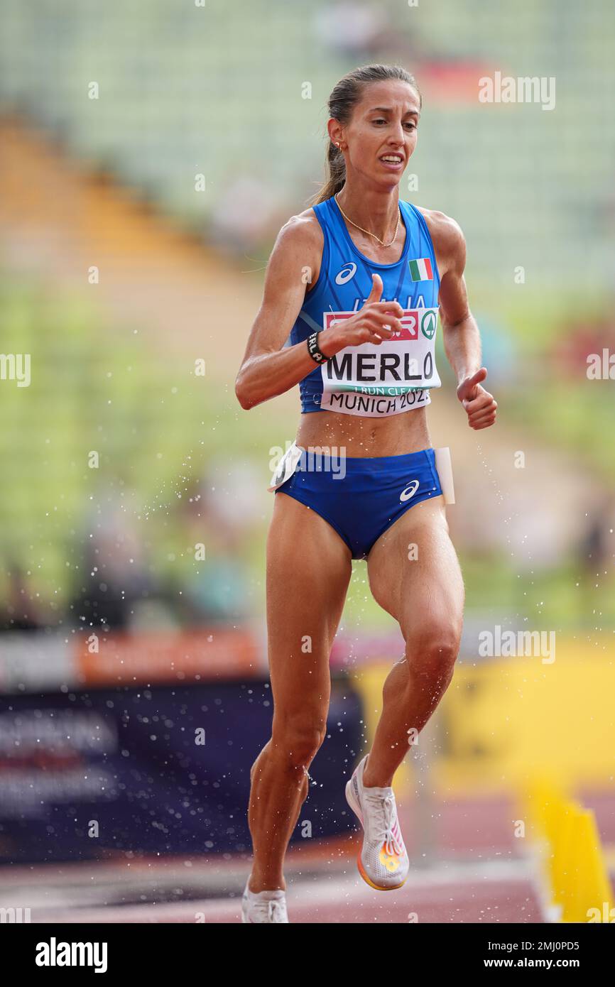 Martina MERLO participating in the 3000m steeplechase of the European ...