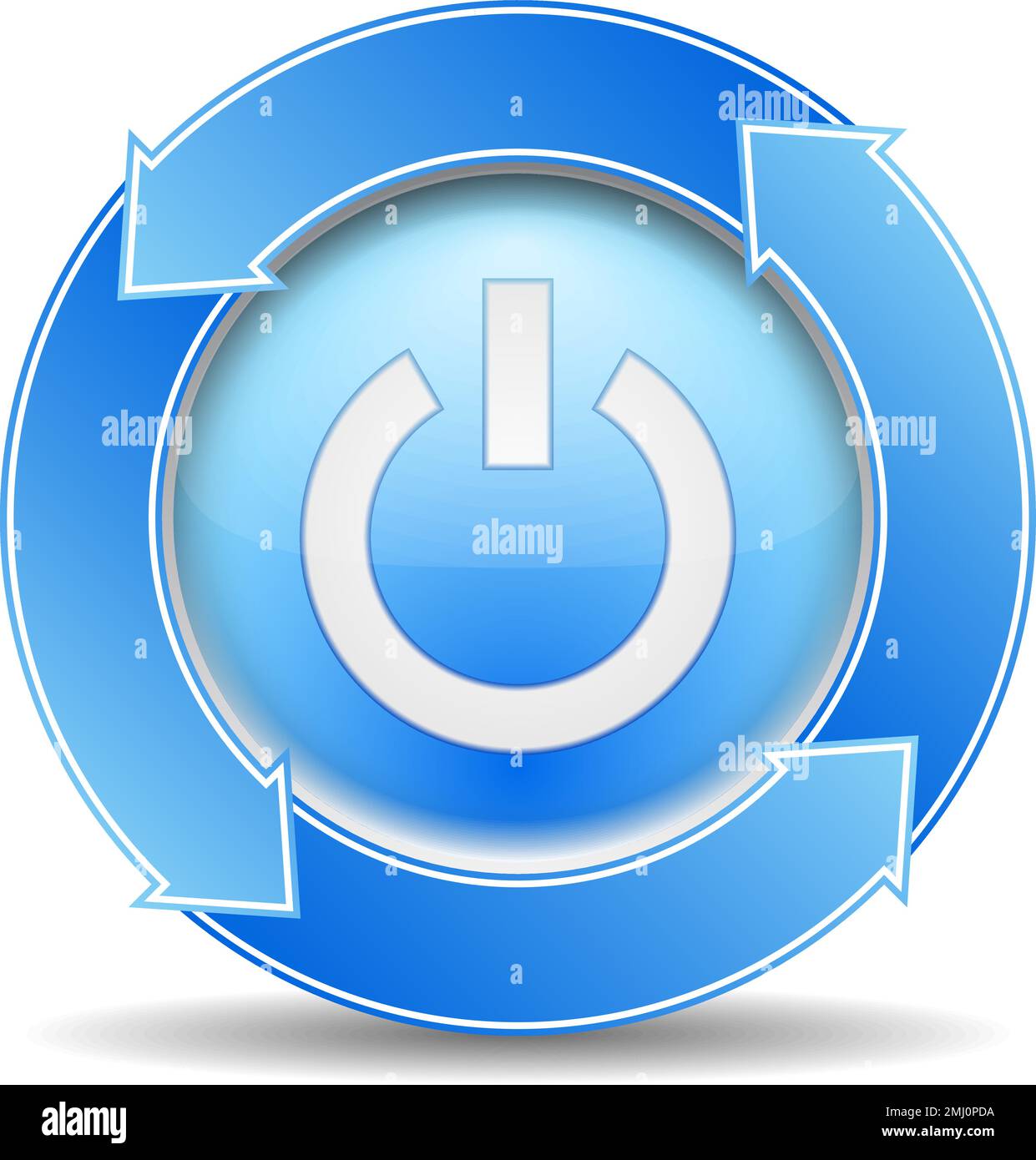 Power button, vector eps10 illustration Stock Vector Image & Art - Alamy