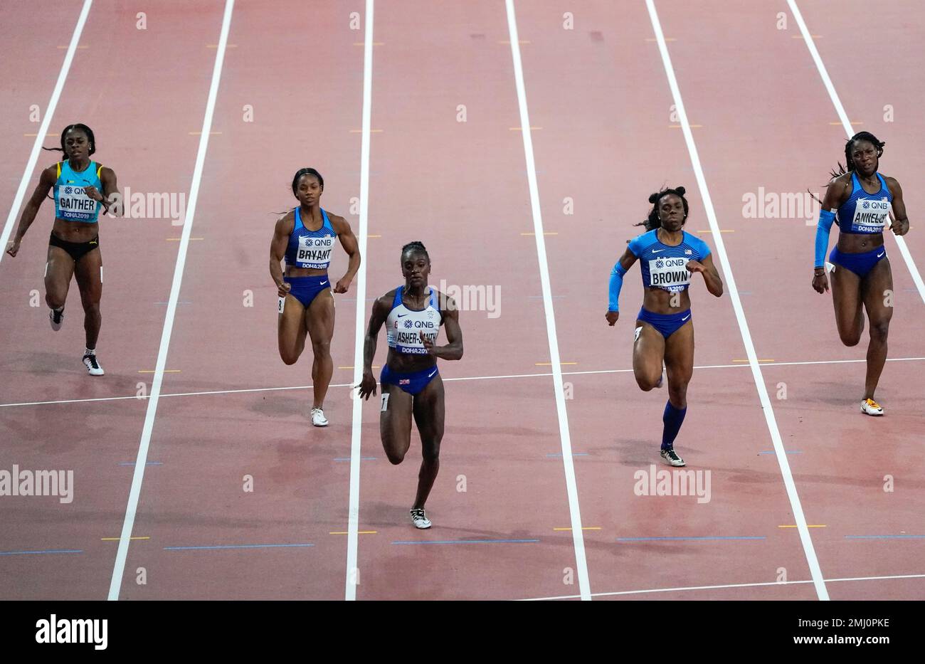 Dina Asher-Smith, of Great Britain, wins the women's 200 meter final at ...