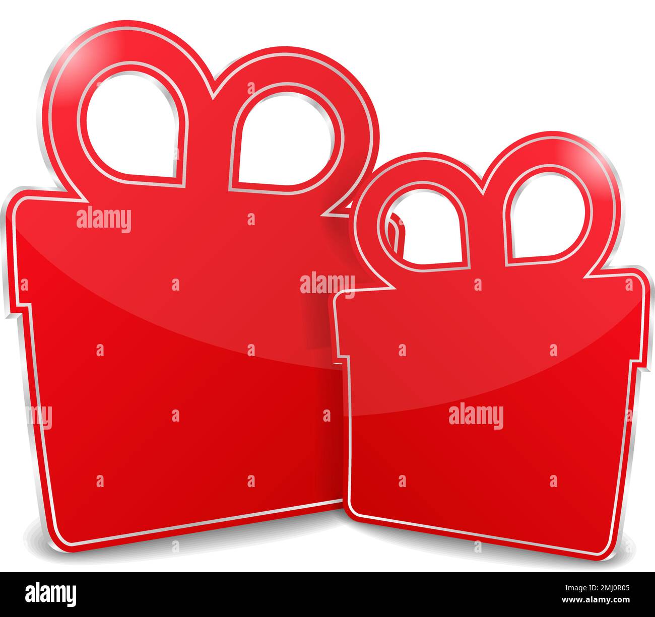 Red gift boxes, vector eps10 illustration Stock Vector Image & Art - Alamy