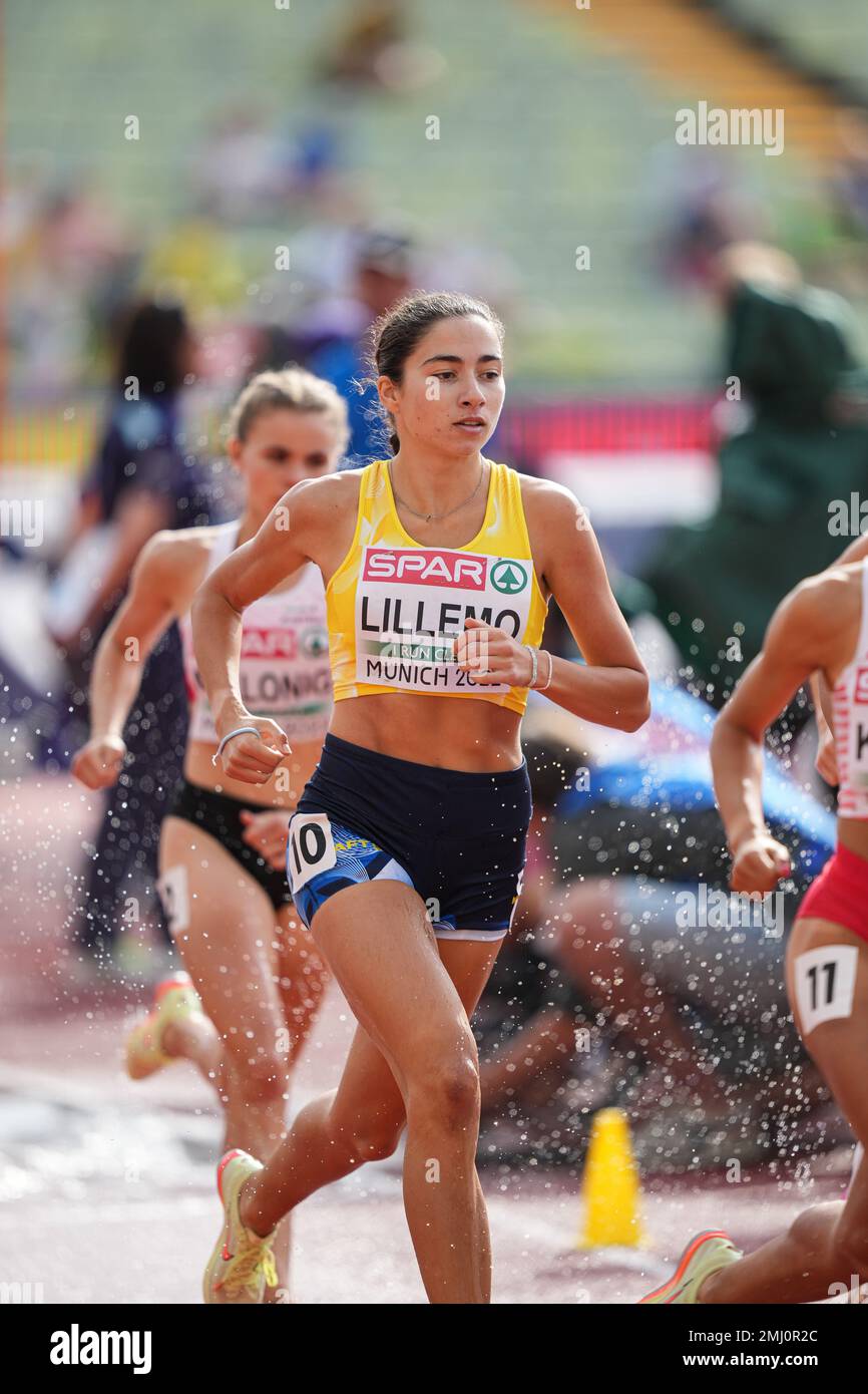 Emilia LILLEMO participating in the 3000m steeplechase of the European ...