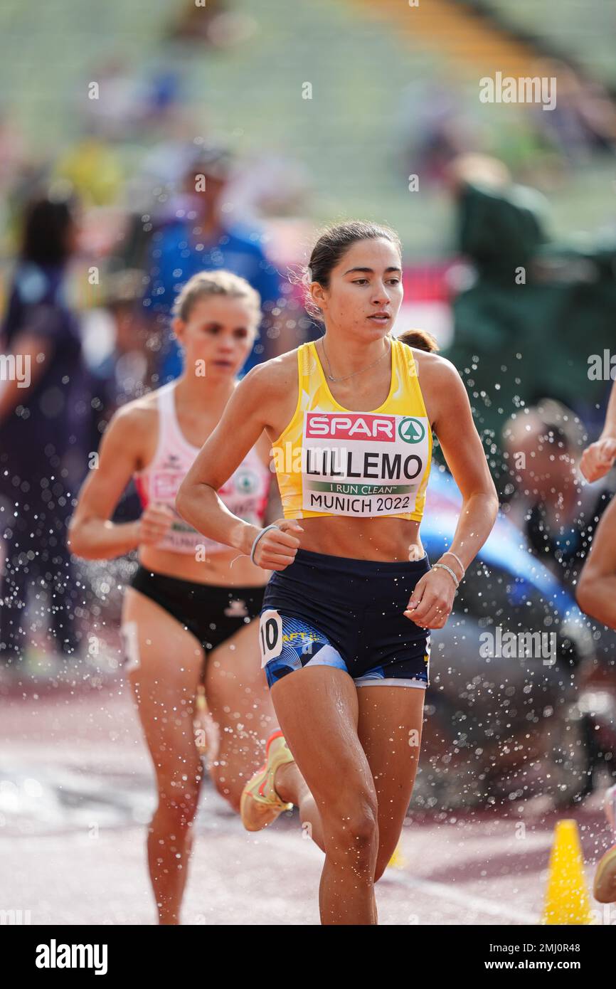 Emilia LILLEMO participating in the 3000m steeplechase of the European ...